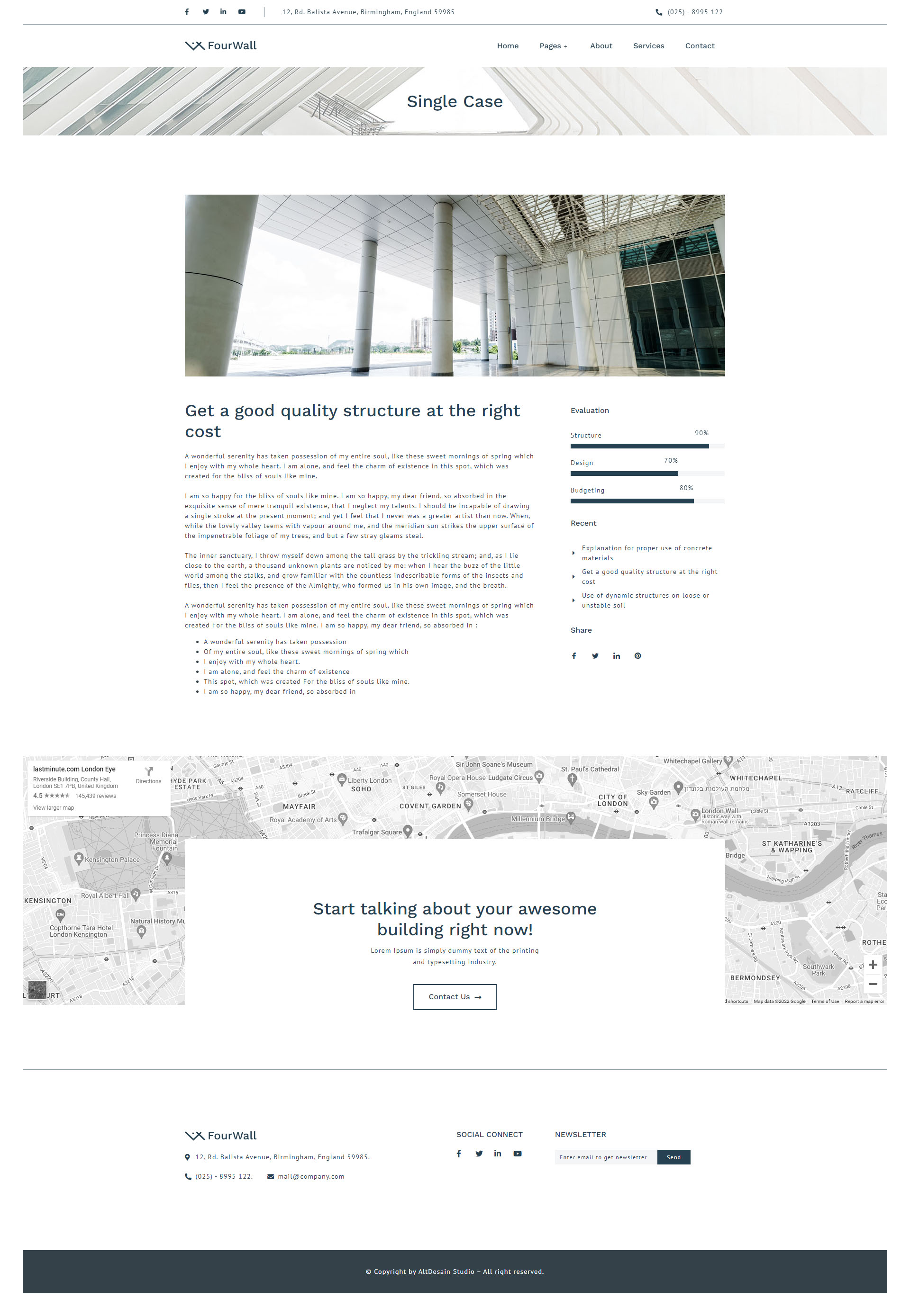 FourWall - Construction Elementor Template Kit by Alt-Desain | ThemeForest